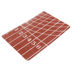 Red Running Track Distressed Style Floor Mat | Zazzle