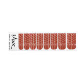 Red Running Track Fake Nails Minx Nail Art | Zazzle