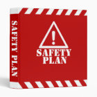 Red Safety Manual Binder | Zazzle.com