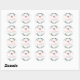 Red Santa Baby Christmas Baby Clothes Baby Shower Classic Round Sticker ...