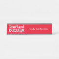 Red School Pride Mascot Name Desk Name Plate | Zazzle