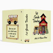 Red Schoolhouse 1st Grade Teacher Binder | Zazzle
