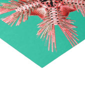 RED SEAHORSE AND SEASTARS IN AQUA BLUE Sea Life Tissue Paper | Zazzle