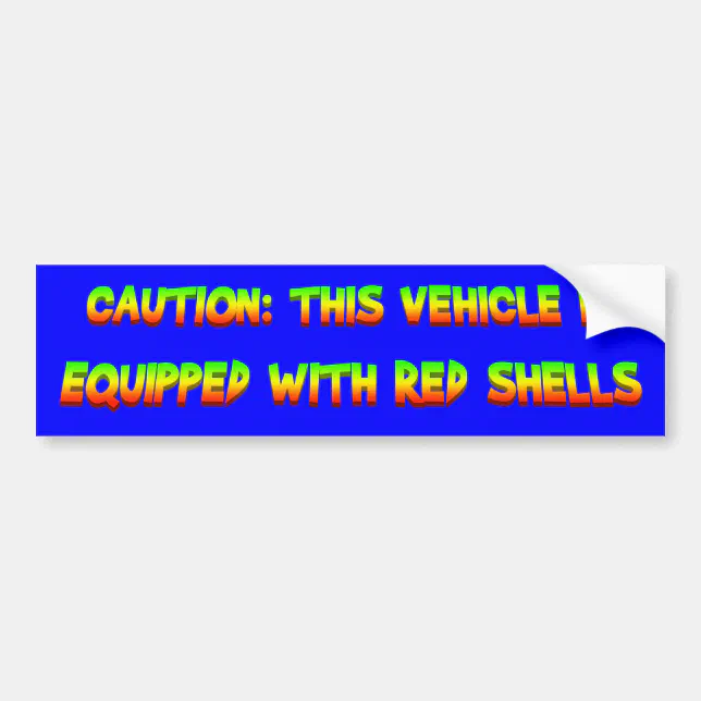 red shells bumper sticker | Zazzle