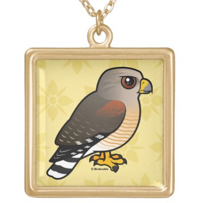 Cute Red-shouldered Hawk by Birdorable