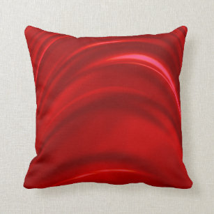 Red Silk Decorative & Throw Pillows | Zazzle
