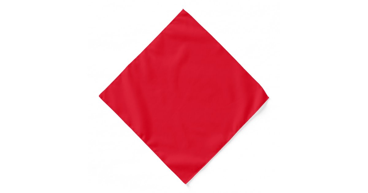 Red Simple Solid Bandana | Zazzle