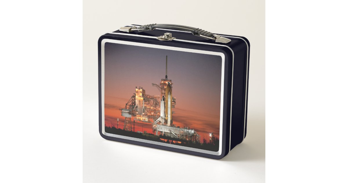 Red Sky for Space Shuttle Atlantis Launch Metal Lunch Box | Zazzle