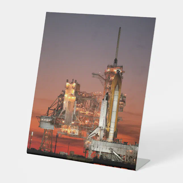 Red Sky for Space Shuttle Atlantis Launch Pedestal Sign | Zazzle