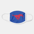 Red SMU Mustang Logo Face Mask | Zazzle