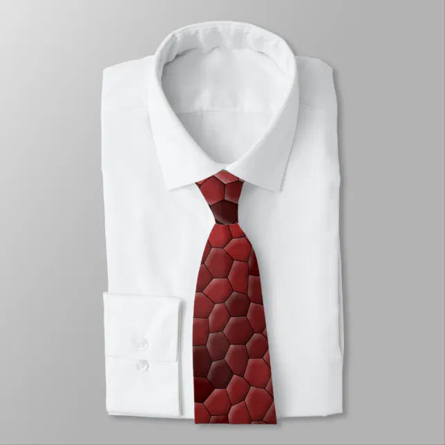 Red Snakeskin Pattern Neck Tie | Zazzle
