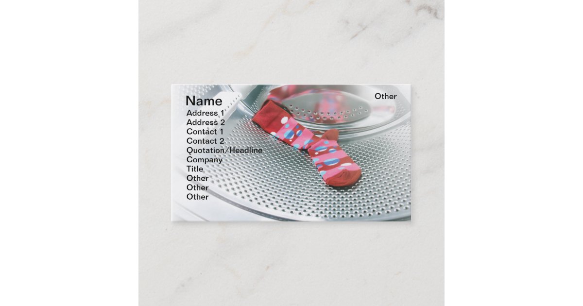 Red sock business card | Zazzle