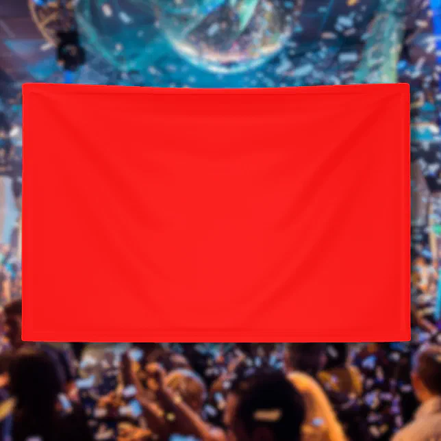 Red Solid Color | Classic | Elegant | Trendy Banner | Zazzle