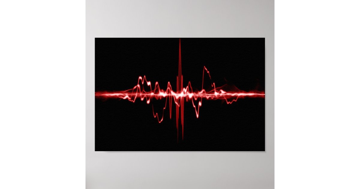 Red Sound Poster | Zazzle