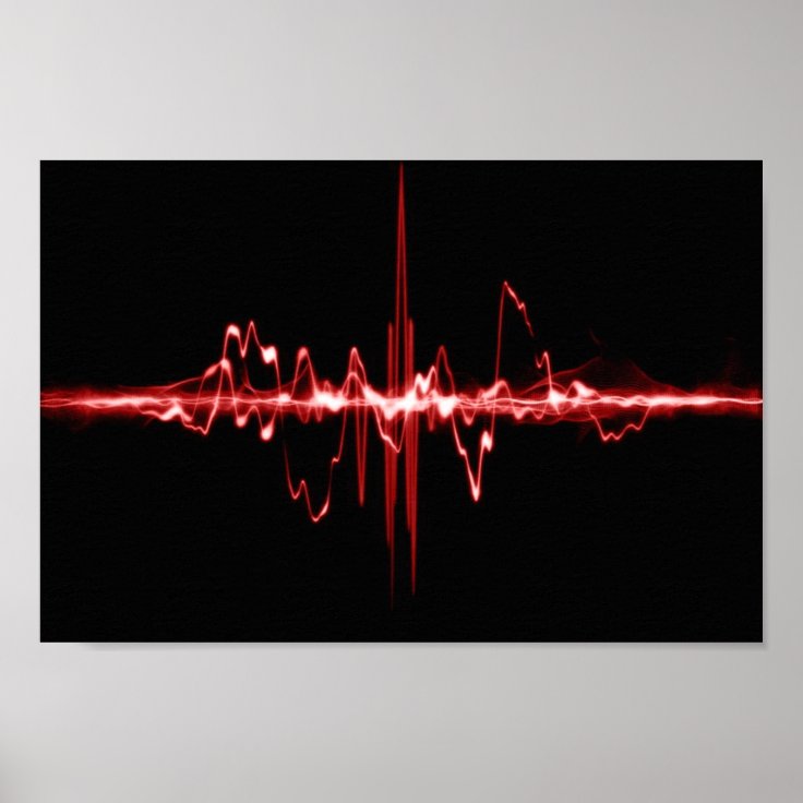 Red Sound Poster | Zazzle