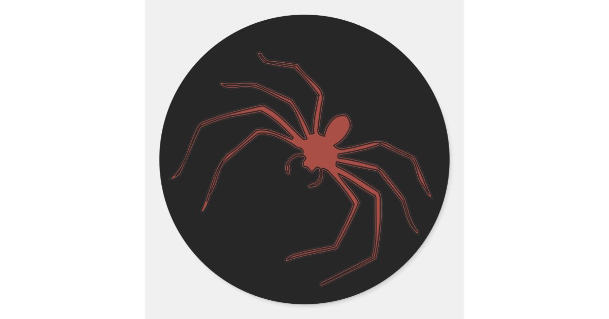 Red Spider Classic Round Sticker | Zazzle