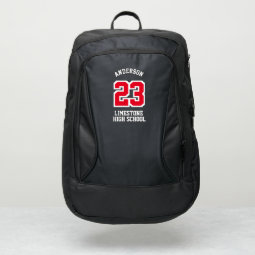 Red Sport Style - DIY Name, Number, School or Team Port Authority ...
