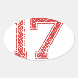 Number 17 Stickers | Zazzle
