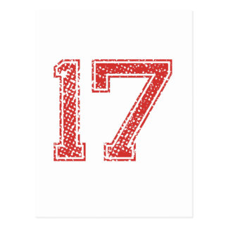 Number 17 Postcards | Zazzle