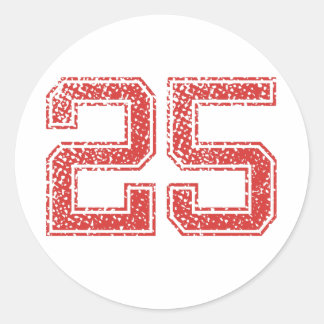 Number 25 Stickers | Zazzle
