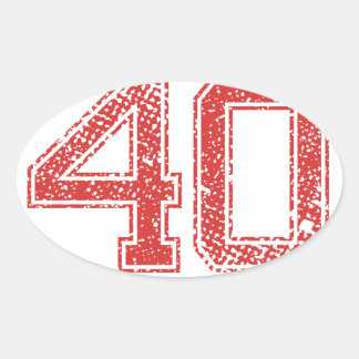 Number 40 Stickers | Zazzle