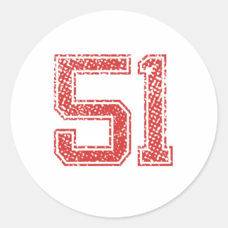 87+ Number 51 Stickers and Number 51 Sticker Designs | Zazzle