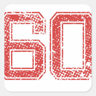 Number 60 Stickers | Zazzle