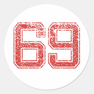 119+ Number 69 Stickers and Number 69 Sticker Designs | Zazzle