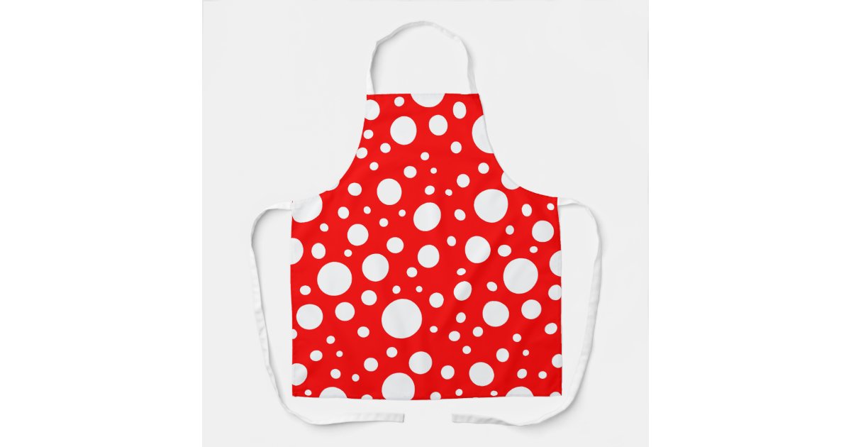 Red Spots Apron | Zazzle
