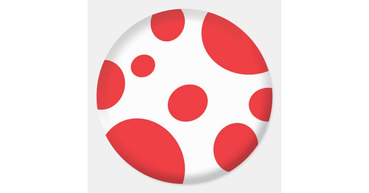 Red Spots Sticker | Zazzle