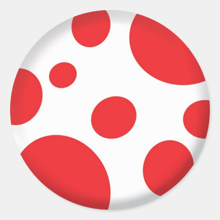Red Spots Sticker | Zazzle