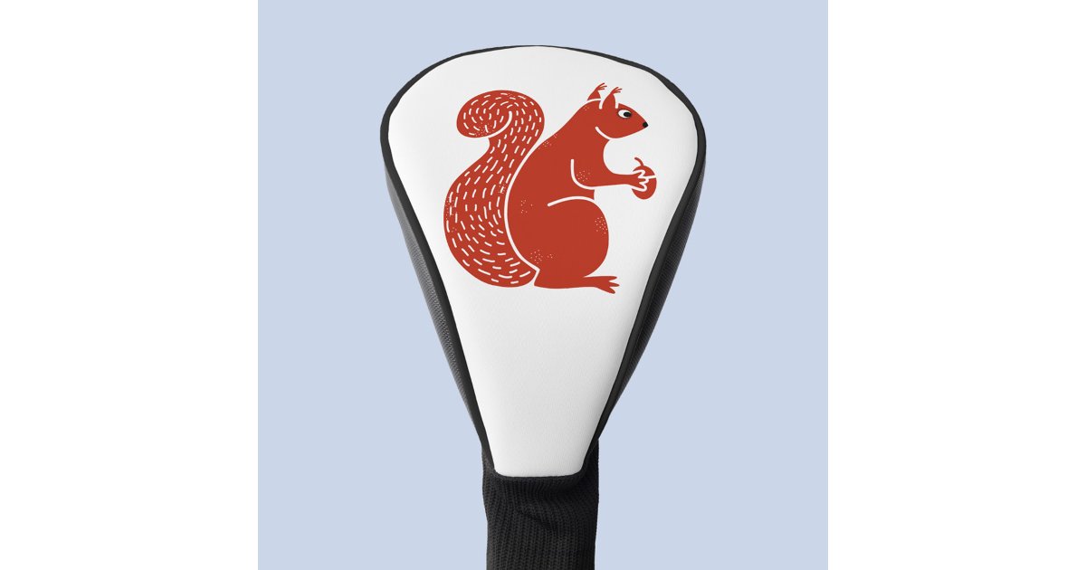 Red Squirrel Golf Head Cover | Zazzle