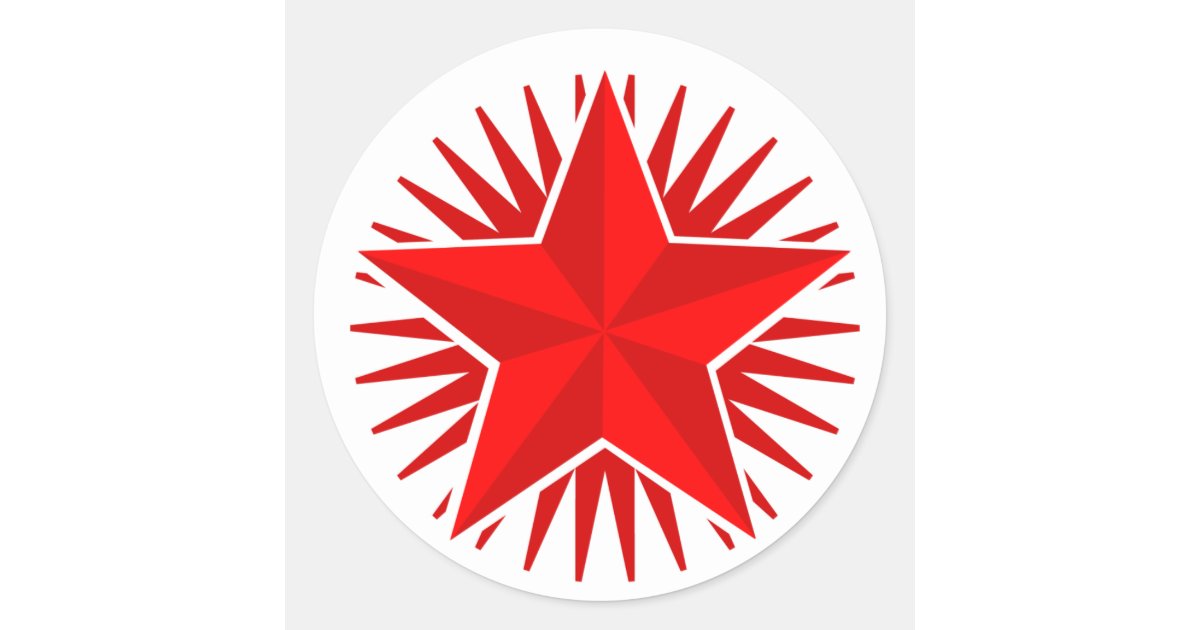Red Star Sticker | Zazzle