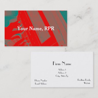 Red Steno Machine Court Reporter Business Card | Zazzle