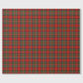 Red Stewart Plaid Wrapping Paper | Zazzle