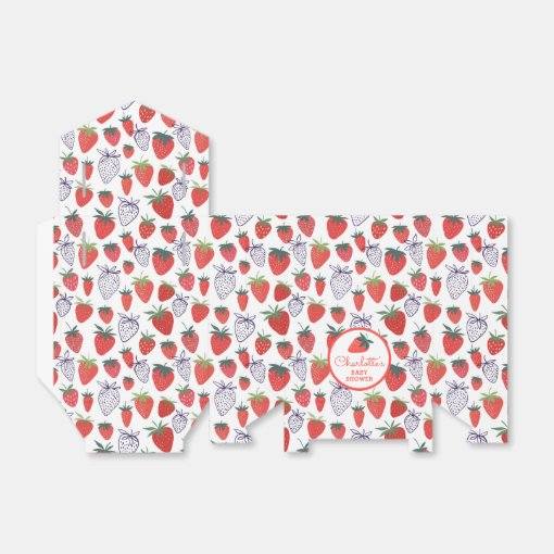 Red Strawberry Favor Box | Zazzle