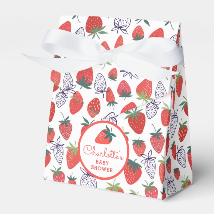 Red Strawberry Favor Box | Zazzle.com