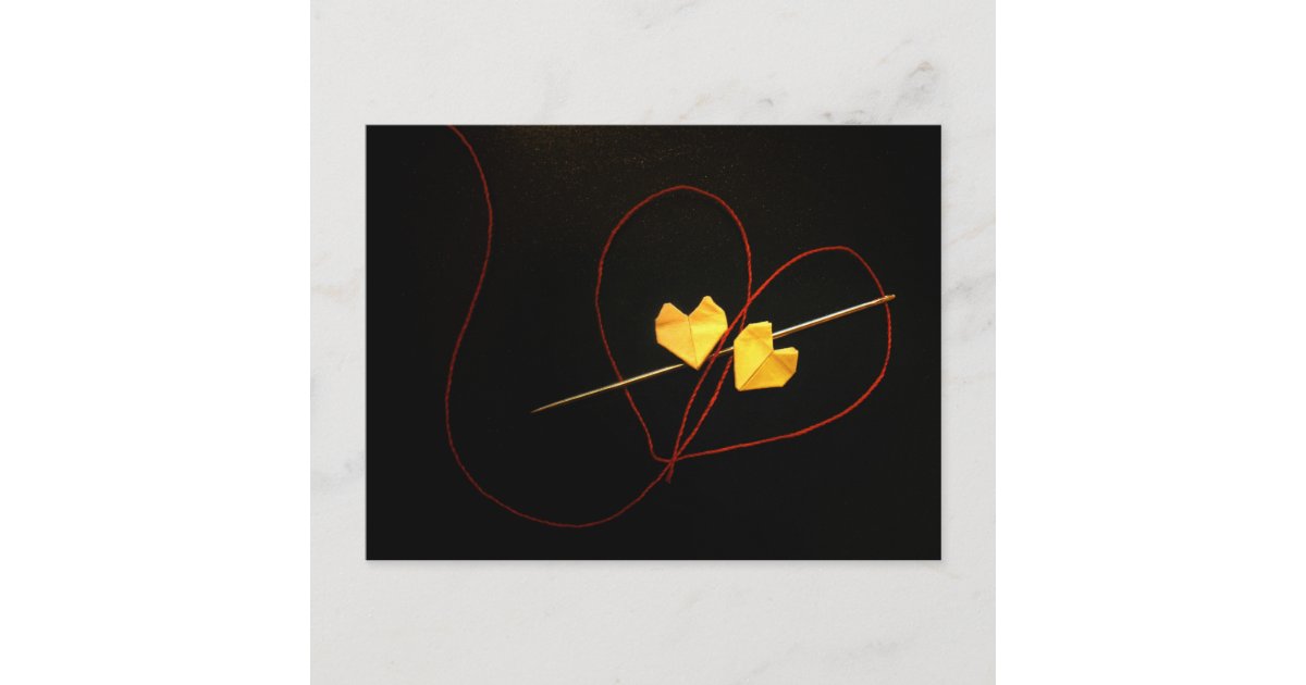 Red String of Fate Postcard | Zazzle