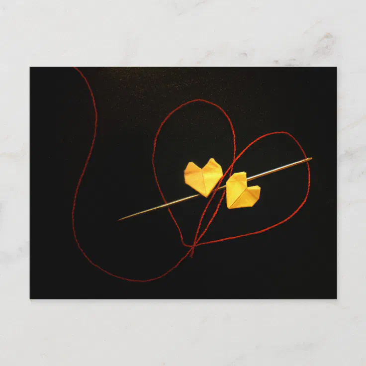 Red String of Fate Postcard | Zazzle