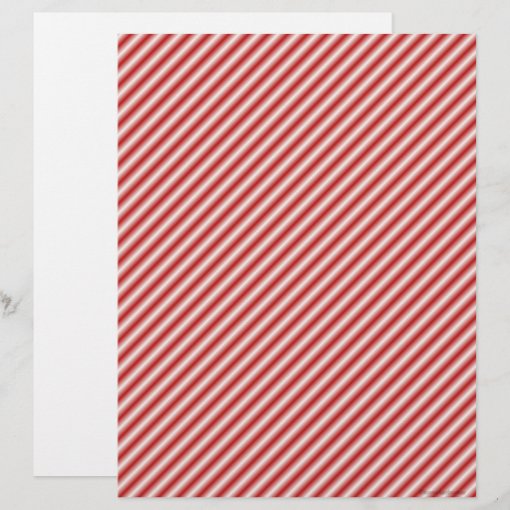 Red Striped Scrapbook Paper | Zazzle