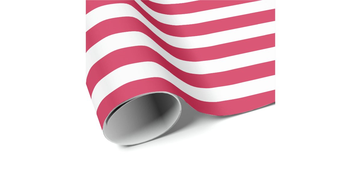 Red Stripes Christmas Wrapping Paper | Zazzle