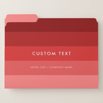 Red stripes pattern file folder | Zazzle