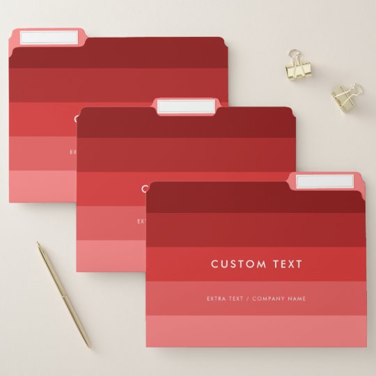 Red stripes pattern file folder | Zazzle.com