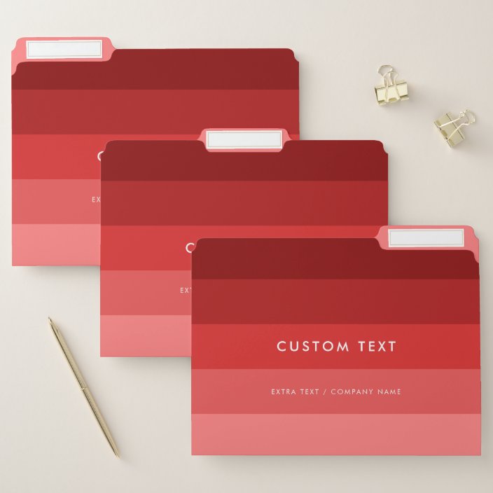 Red stripes pattern file folder | Zazzle.com