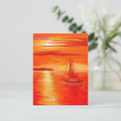 Red Sunset Postcard | Zazzle