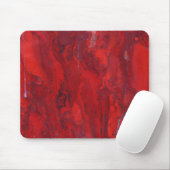 Red swirled marble slab mouse pad | Zazzle
