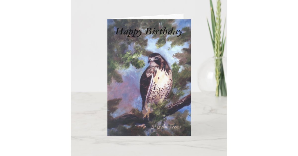 Red Tailed Hawk Card | Zazzle