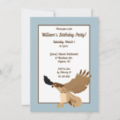 Red-Tailed Hawk in Flight Birthday Party Invitation | Zazzle