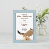 Red-Tailed Hawk in Flight Birthday Party Invitation | Zazzle