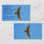 Red-Tailed Hawk in Flight Business Card | Zazzle